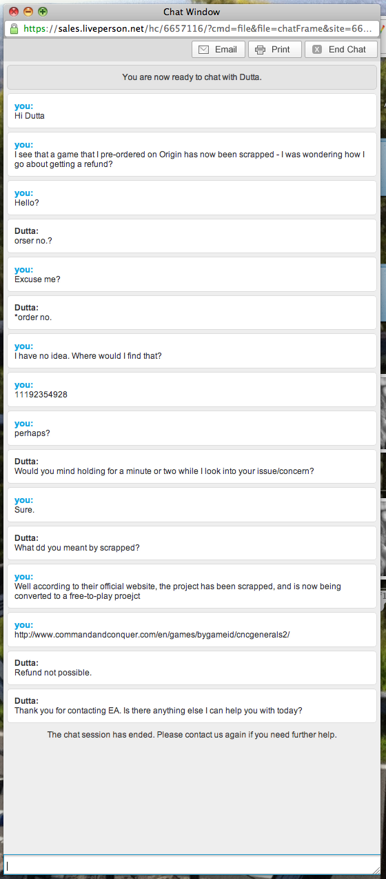 Is EA/Origin Support This Atrocious?