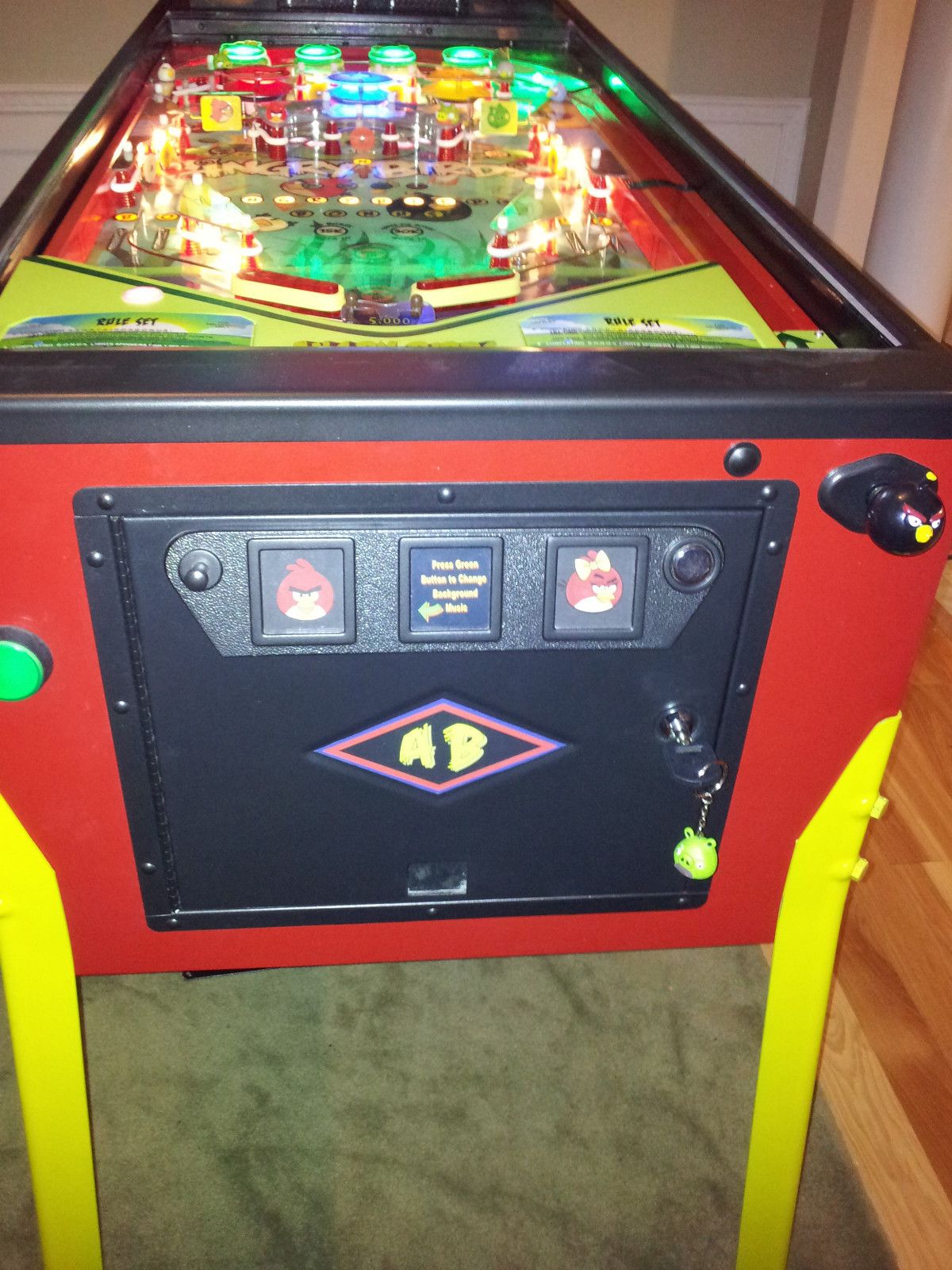 Custom Angry Birds Pinball Machine Up for Sale