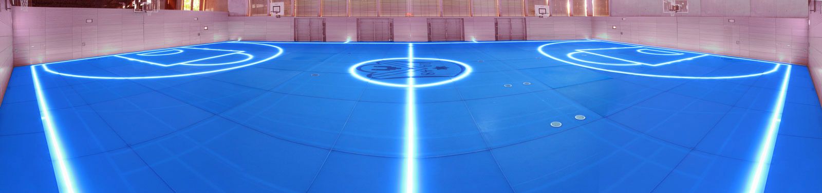 Tron-style Glass Flooring for the Discerning Gamer's Man Cave