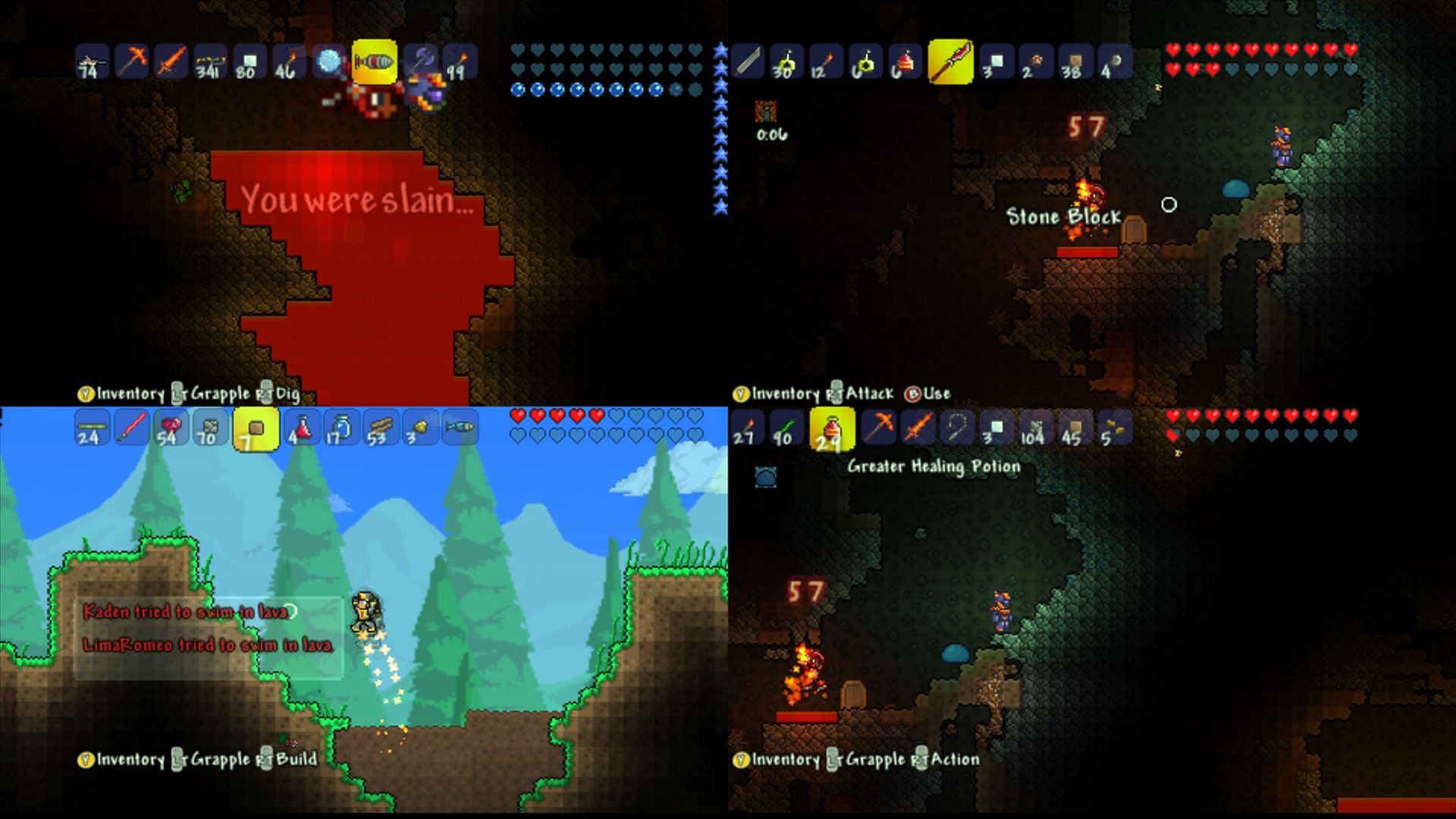 New Terraria Console Screenshots Showcase Multiplayer Component
