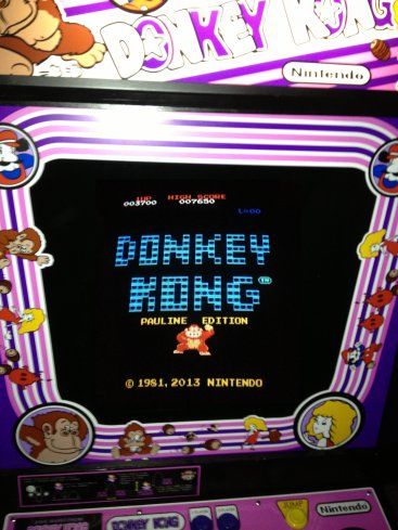 World's First Donkey Kong Pauline Arcade Cabinet Completed