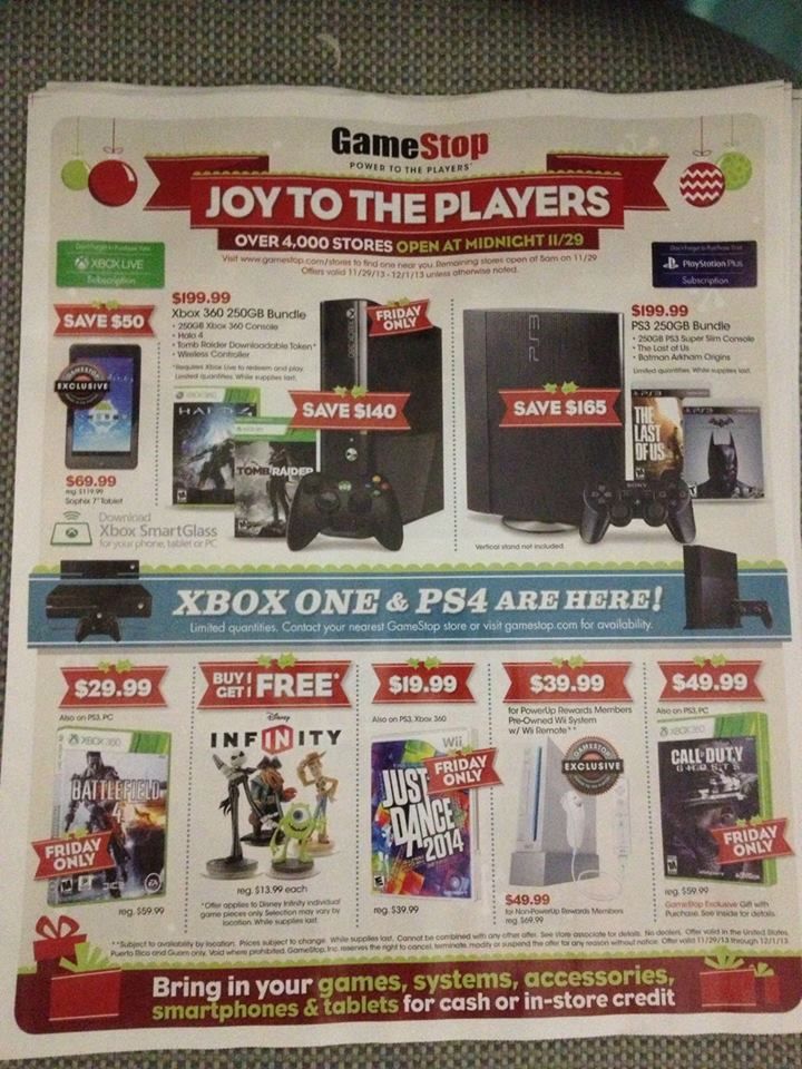 GameStop Black Friday Ads Possibly Leak Online