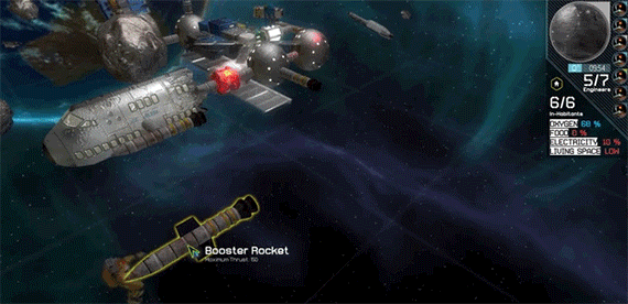 Setting Off the Kessler Effect in Habitat's Space Junkyard