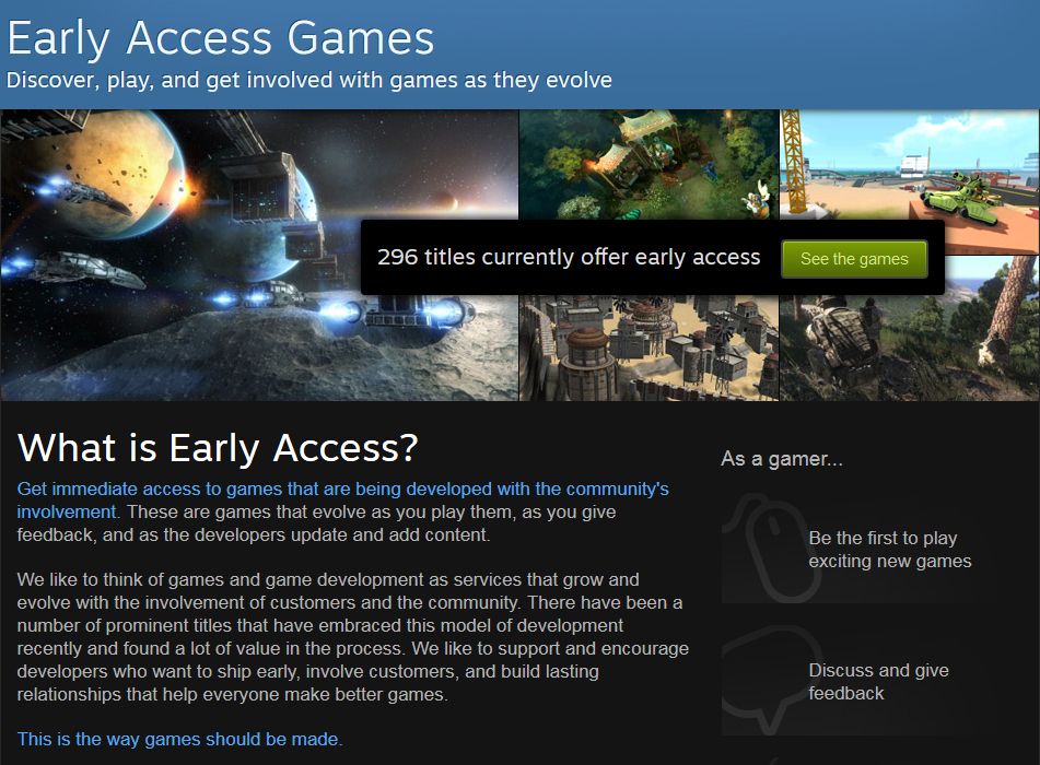 Steam Updates its Early Access Rules for the Better