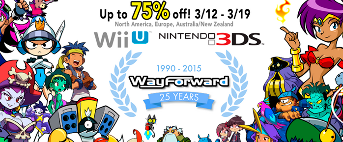 WayFoward Titles Up to 75% Off from Nintendo eShop