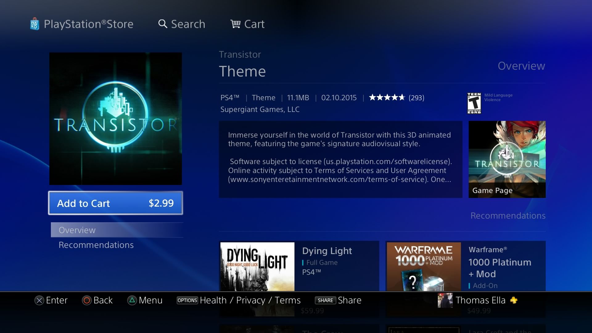 Buying Themes on PS4 is Terrible