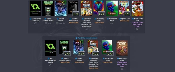 Humble Weekly GameMaker Bundle Released