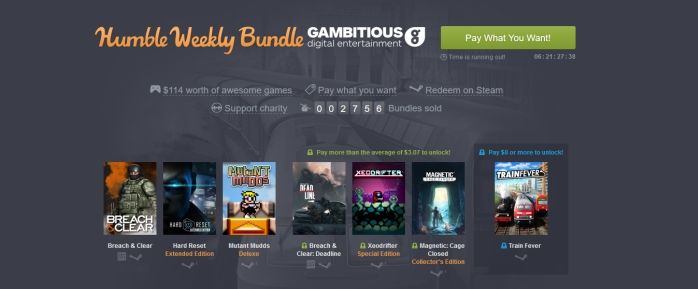 Humble Weekly Gambitious Digital Entertainment Bundle Released
