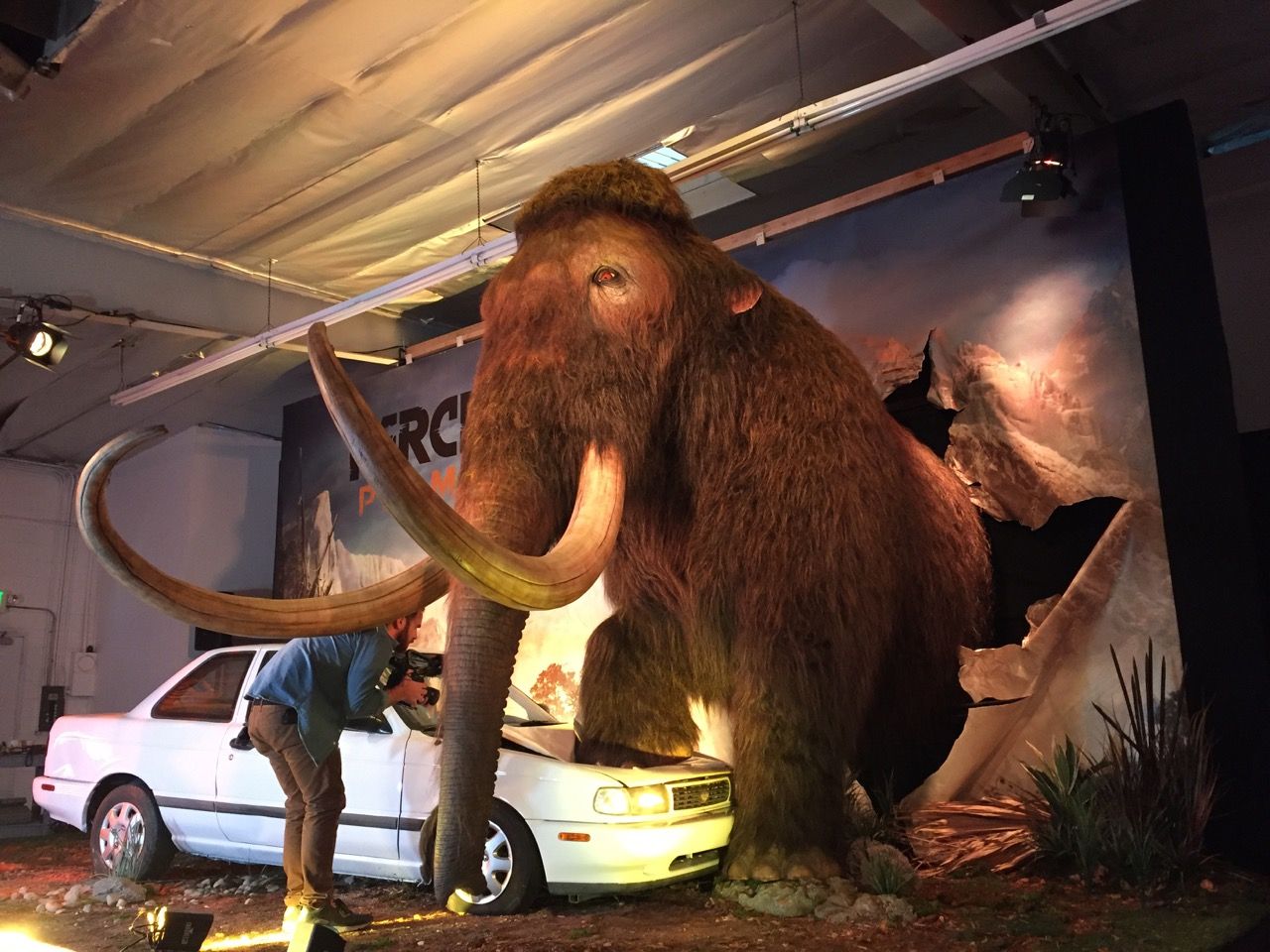 Watch a Woolly Mammoth Crush a Car for Far Cry Primal
