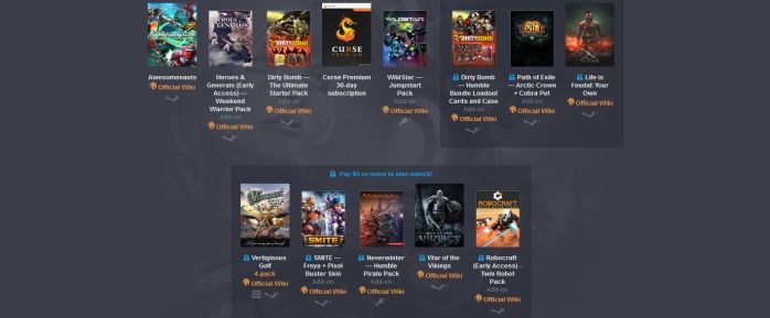 Humble GamePedia Bundle Released