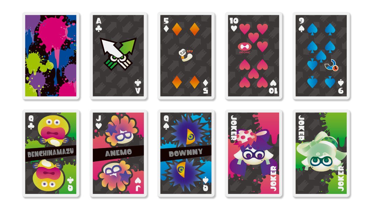Splatoon Playing Cards To Be Released in Japan