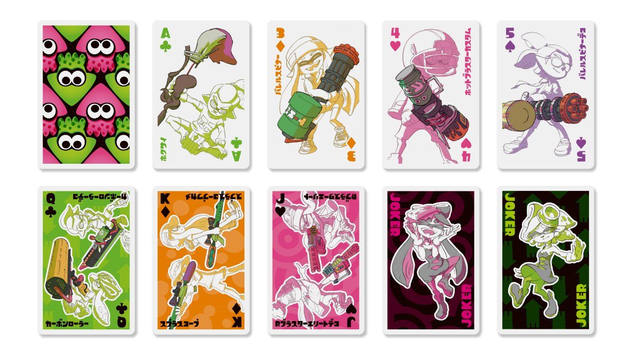 Splatoon Playing Cards To Be Released in Japan