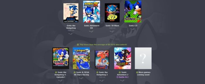 Sonic the Hedgehog 25th Anniversary Humble Bundle Now Available