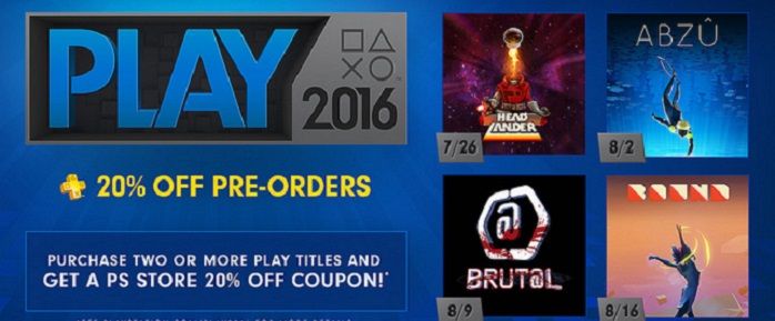 PlayStation PLAY Returns with Four New Games