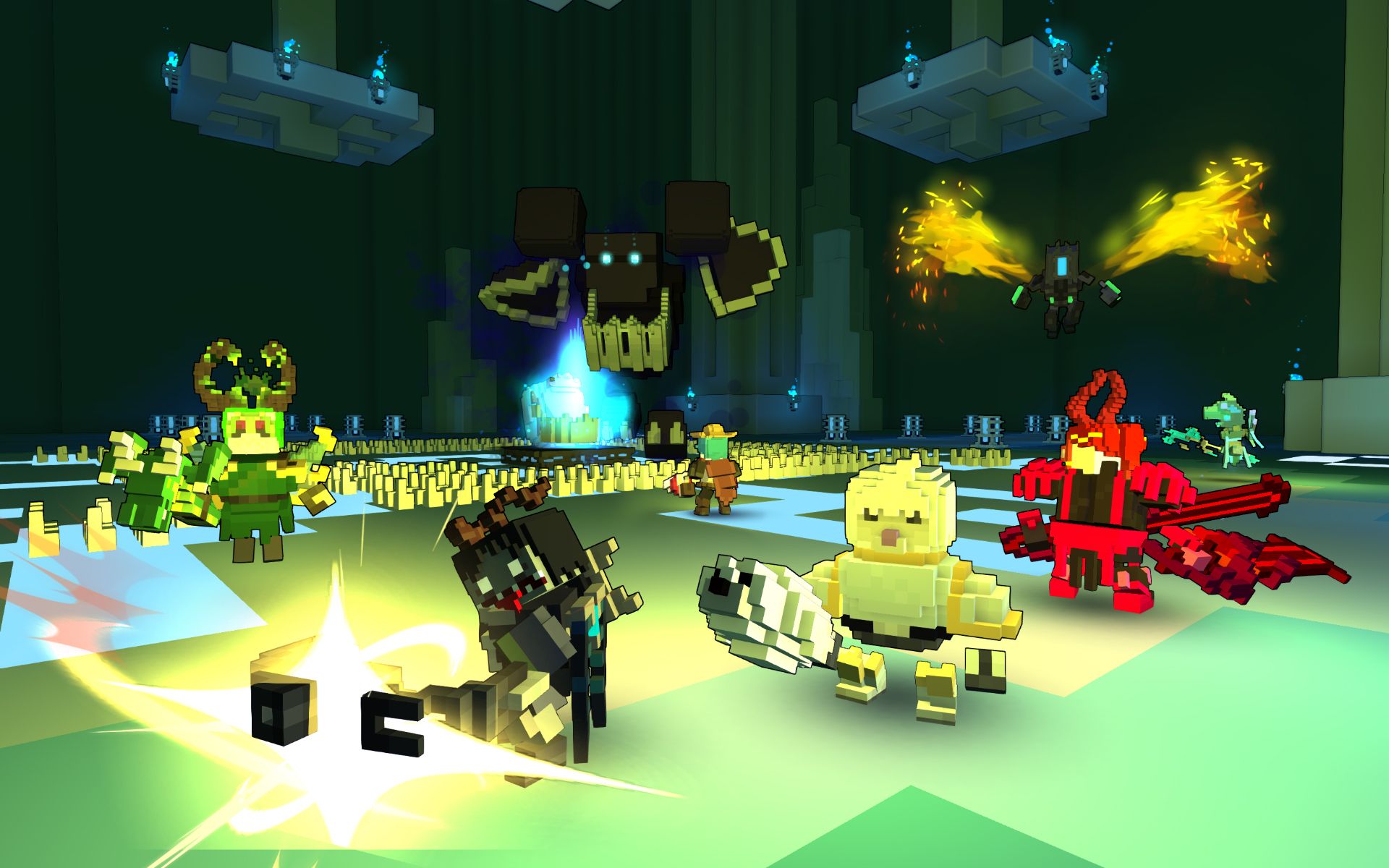 Open World Voxel Sandbox Game + MMORPG Adventure = Trove