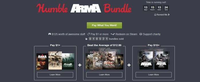 Humble ARMA Bundle Now Available