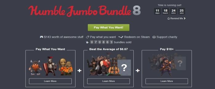 Humble Jumbo Bundle 8 Now Available