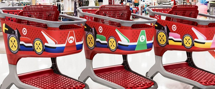 Target Stores in the United States are Decorated for Mario Kart 8 Deluxe