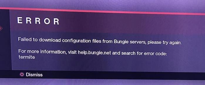 Destiny 2 Beta Players Failed to Download Bungie Configuration Files in ...