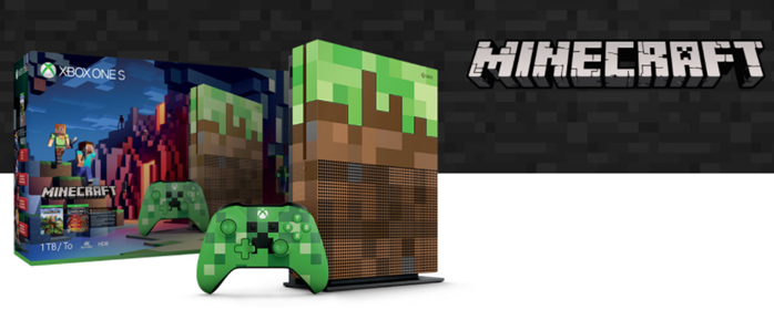 Minecraft-themed Xbox One S Bundle Available for Pre-order
