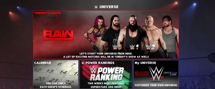 2K Reveals New Information about WWE 2K18's Universe Mode