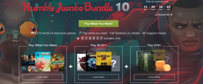 Humble Jumbo Bundle 10 Now Available