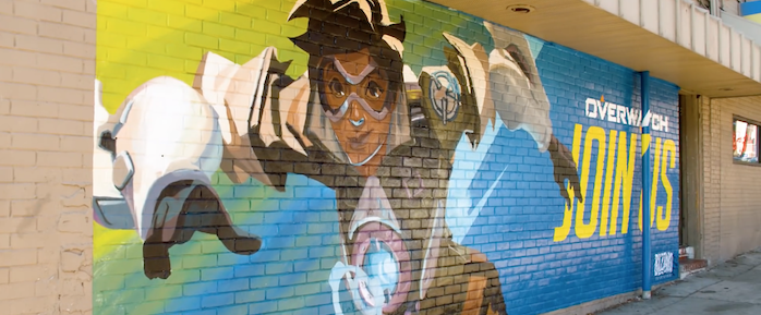 Watch an Impressive Time Lapse Video of 'Join Us' Overwatch Murals