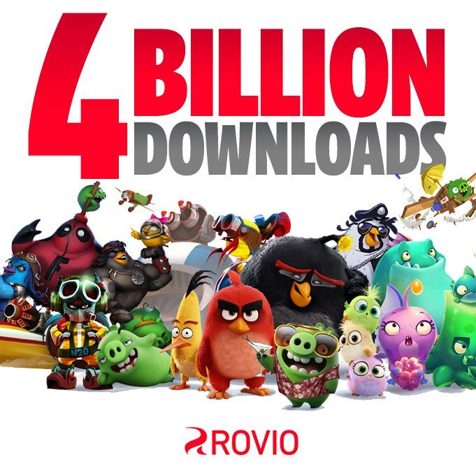Rovio Hits Astounding 4 Billion Downloads Across All Games