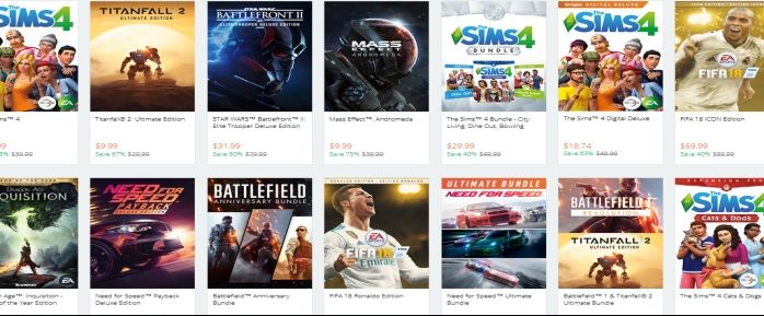 EA Publisher Sale Hits Origin
