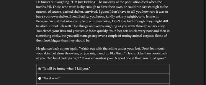 Text Adventure Doomsday on Demand Now Available