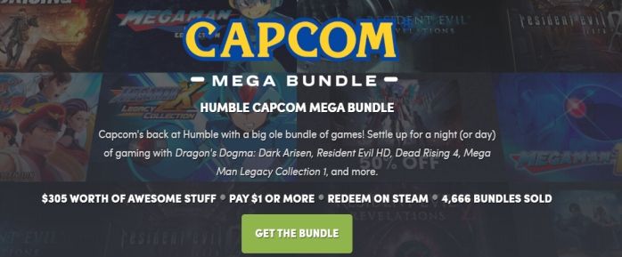 Humble Capcom Mega Bundle Now Available