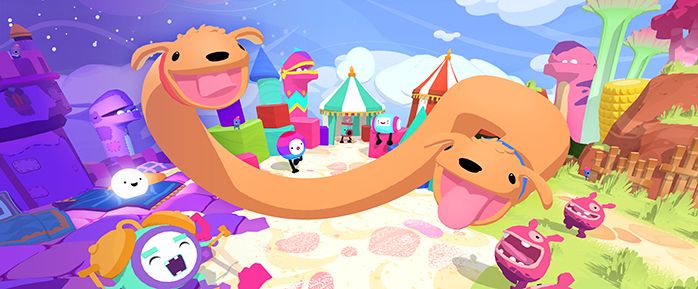 Two Doggy Heads Flop Towards a Single Goal in Phogs