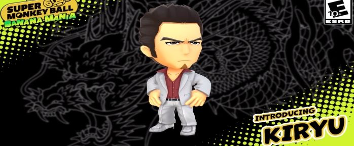 Kazuma Kiryu Joins the Gang in Super Monkey Ball Banana Mania