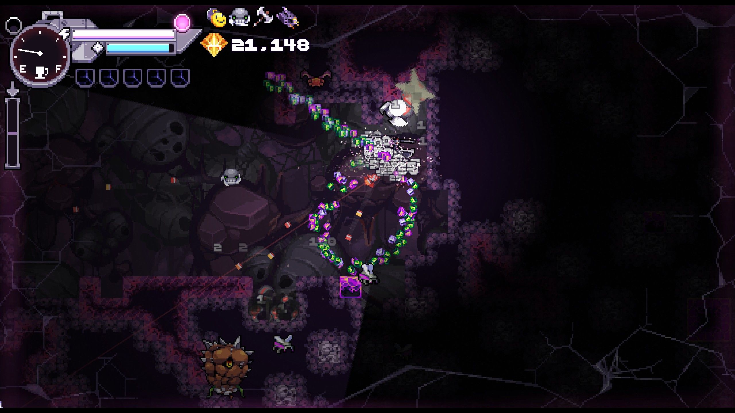 Mining With a Machine Gun in Bore Blasters Demo