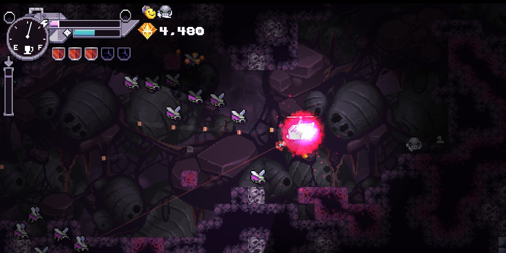 Mining With a Machine Gun in Bore Blasters Demo