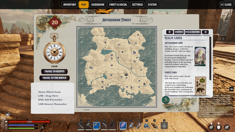 How to Unlock Points of Interest on your Map | Nightingale