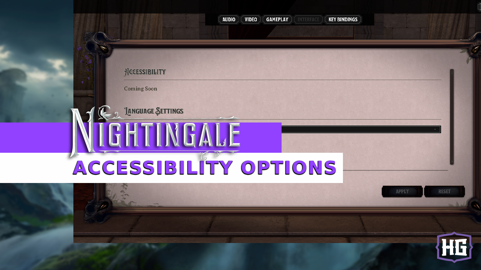 Nightingale: All Accessibility Features