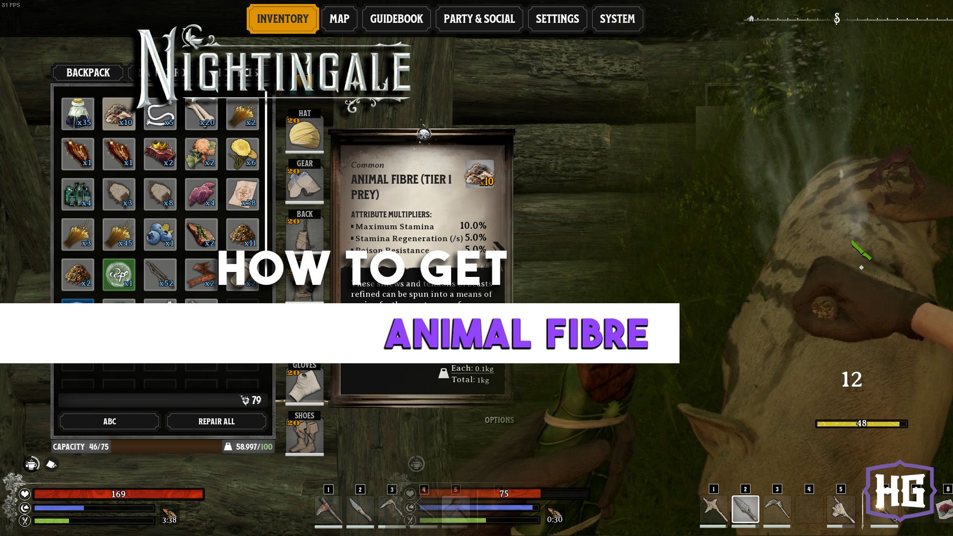 Nightingale: How To Get Animal Fibre