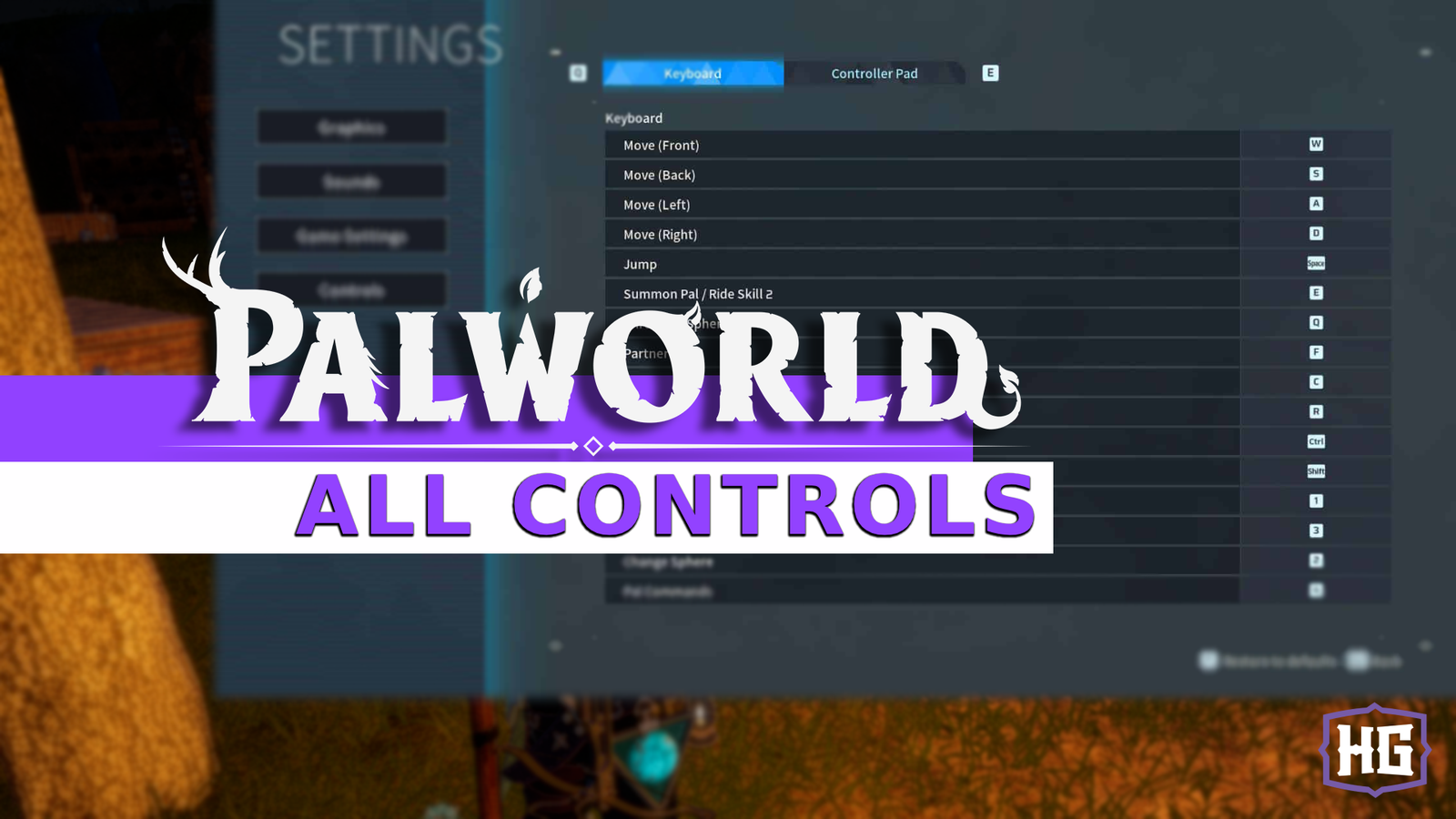 All Controls & Keybinds (PC and Console) | Palworld