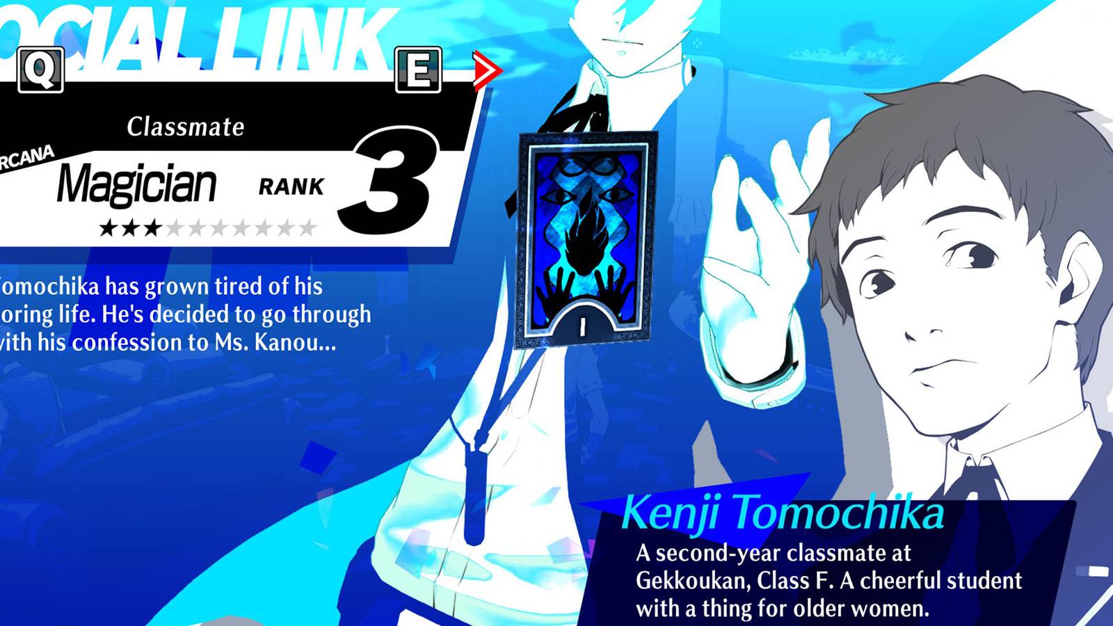 Persona 3 Reload Social Link Guide: Magician (Kenji Tomochika)