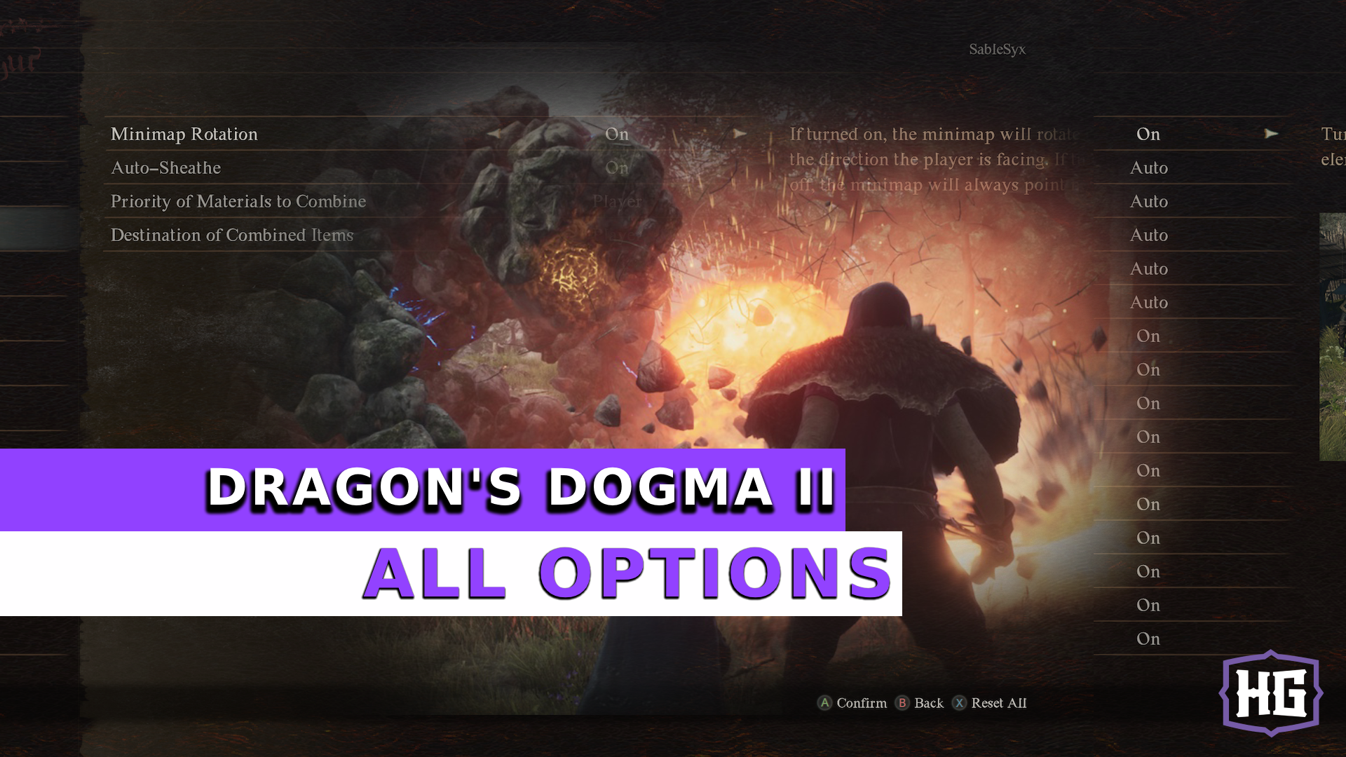 Dragon's Dogma 2: All Options