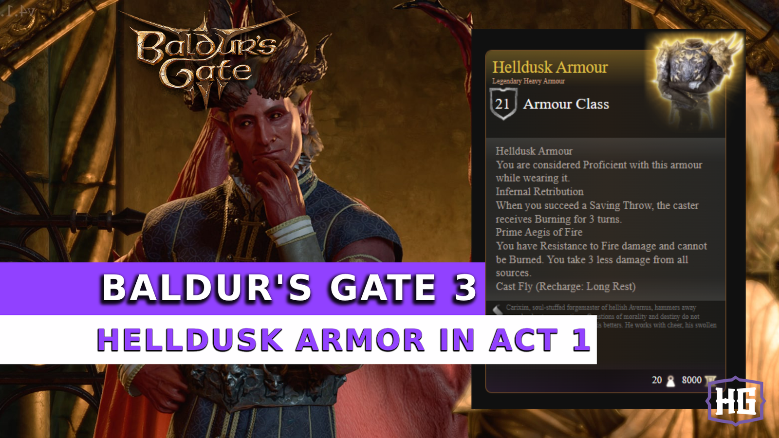 Baldur's Gate 3: How to Get Raphael's Helldusk Armor in Act 1