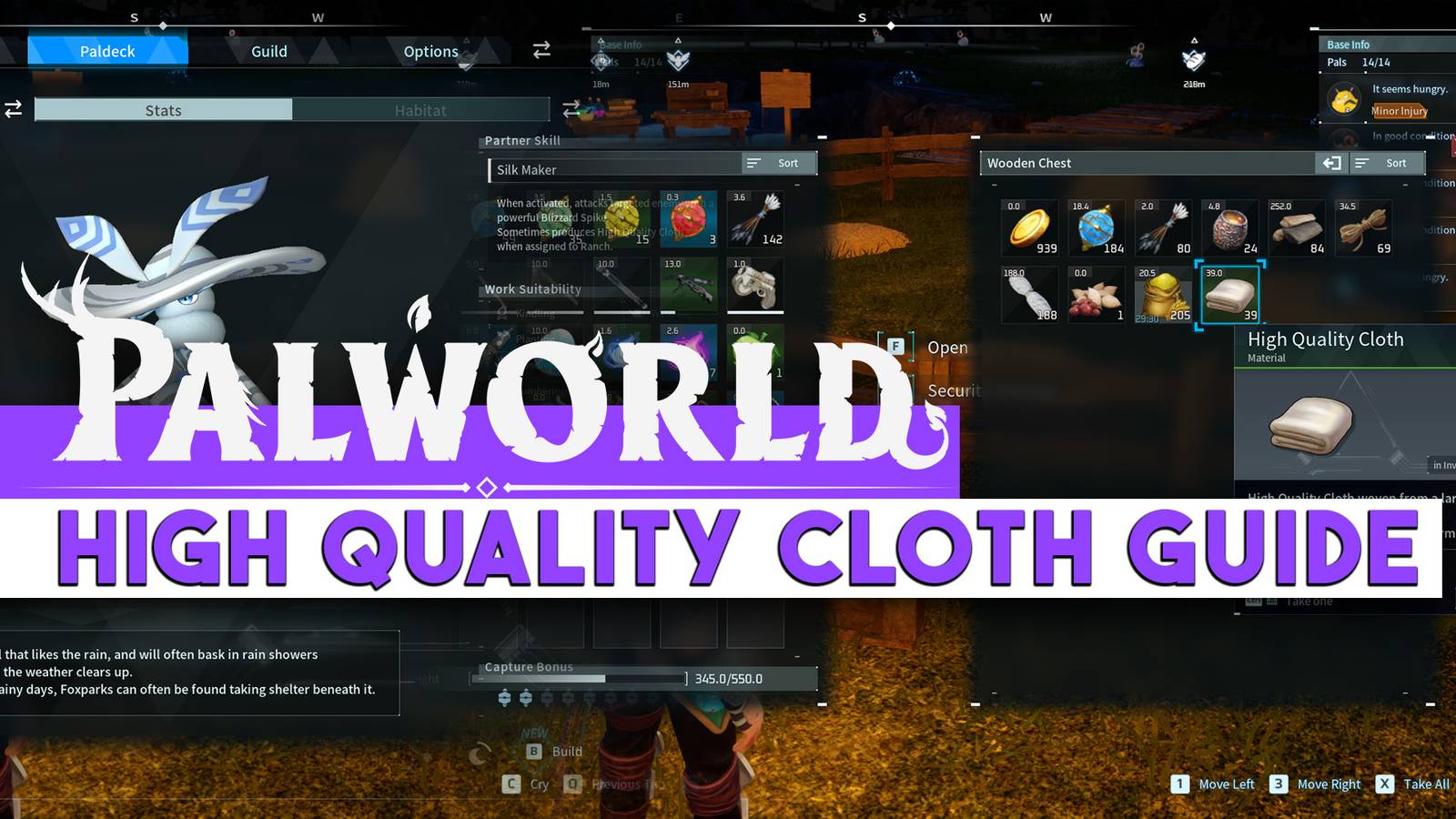 Palworld: How To Get High Quality Cloth And What To Do With It