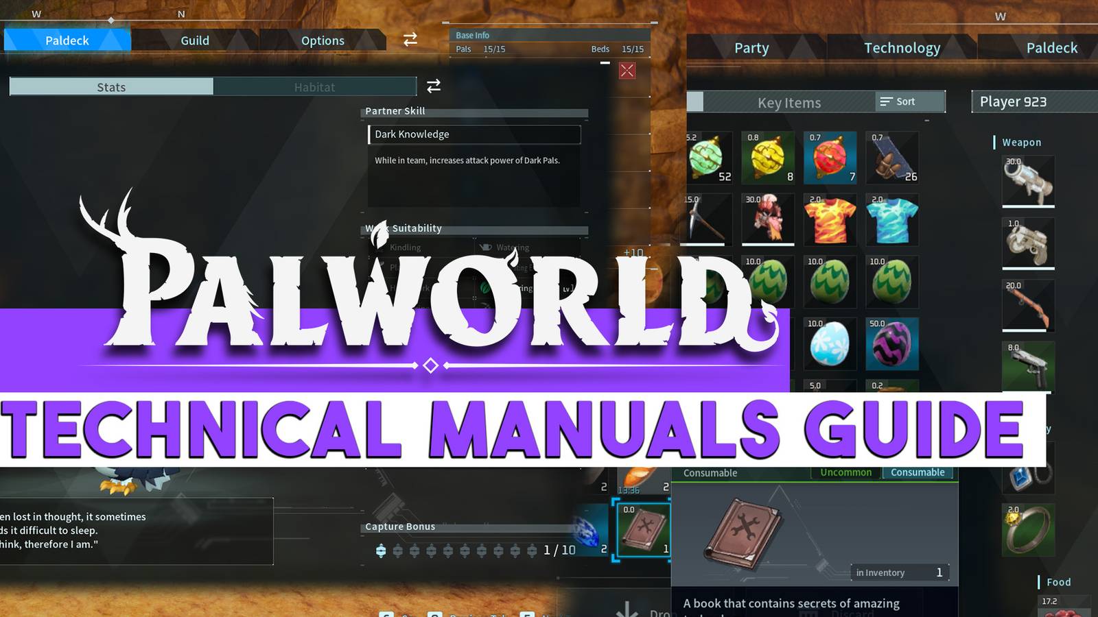 Palworld: How To Get Technical Manuals And What To Do With Them