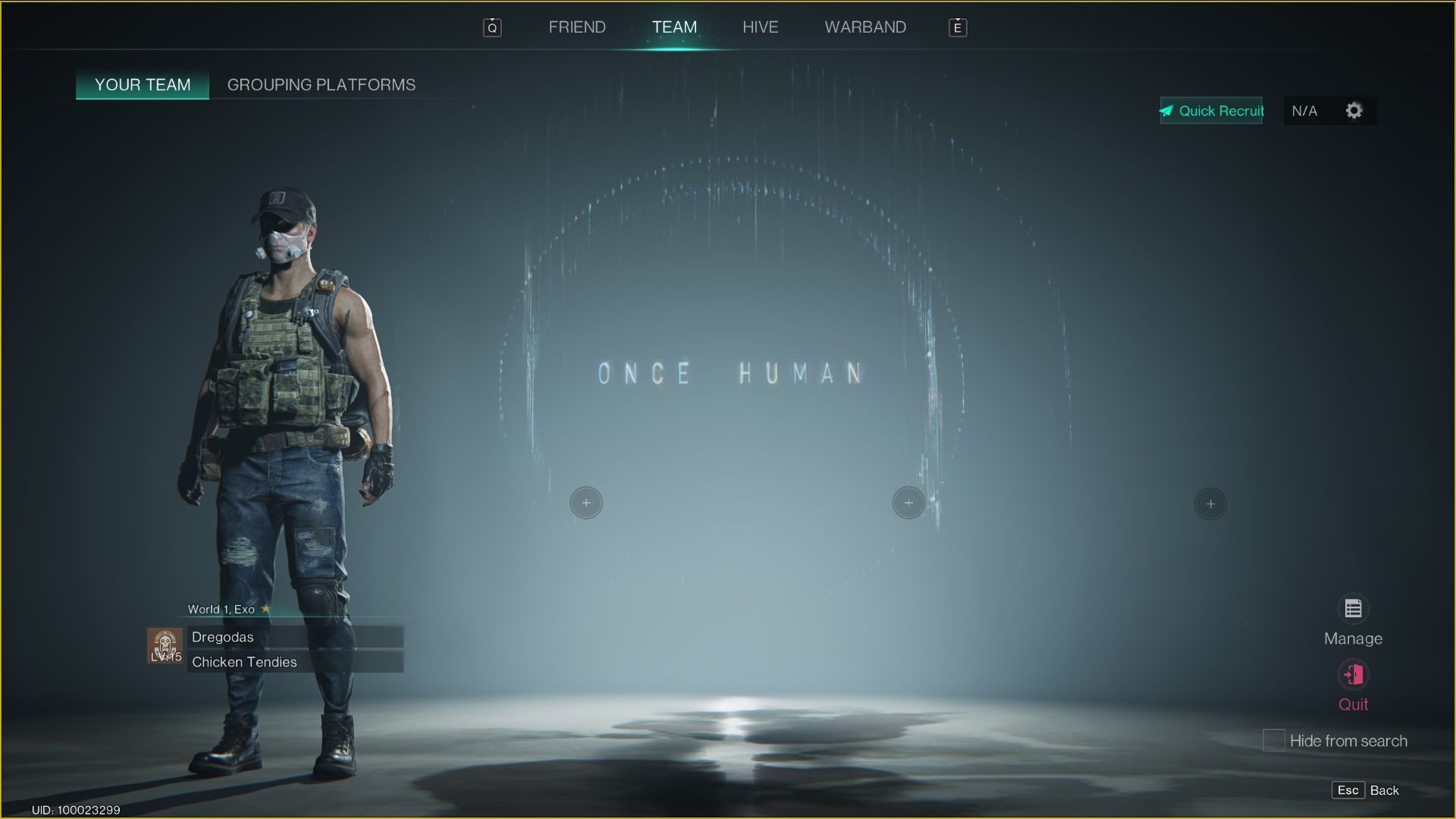 Once Human: How To Team Up With Friends