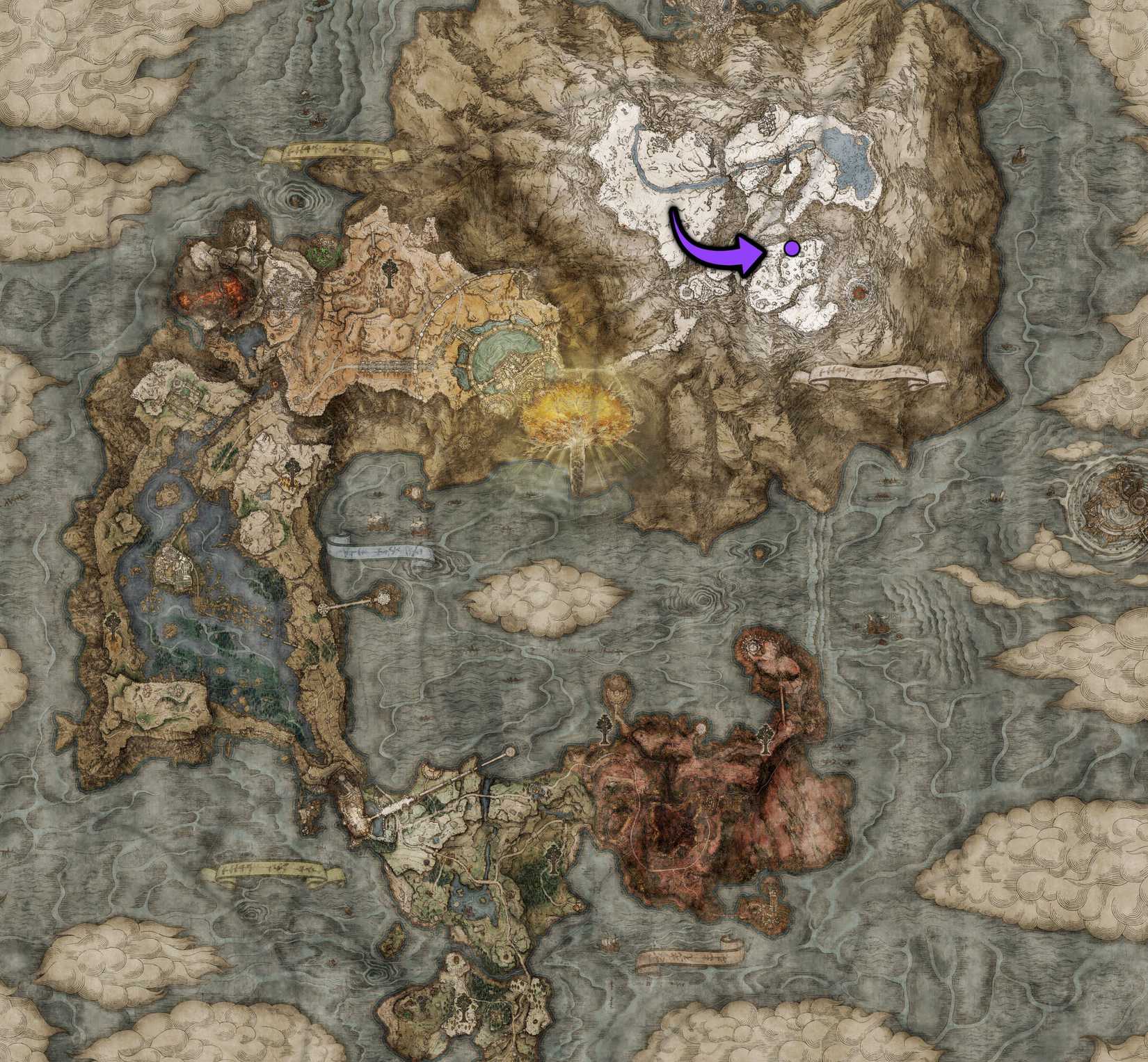 Map (Mountaintops of The Giants, East) | Elden Ring | Hardcore Gamer