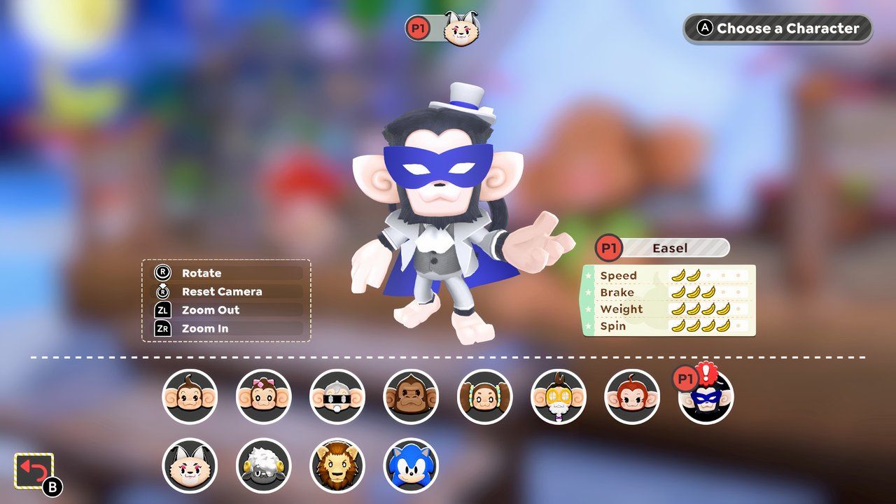 All Super Monkey Ball Banana Rumble Character Stats