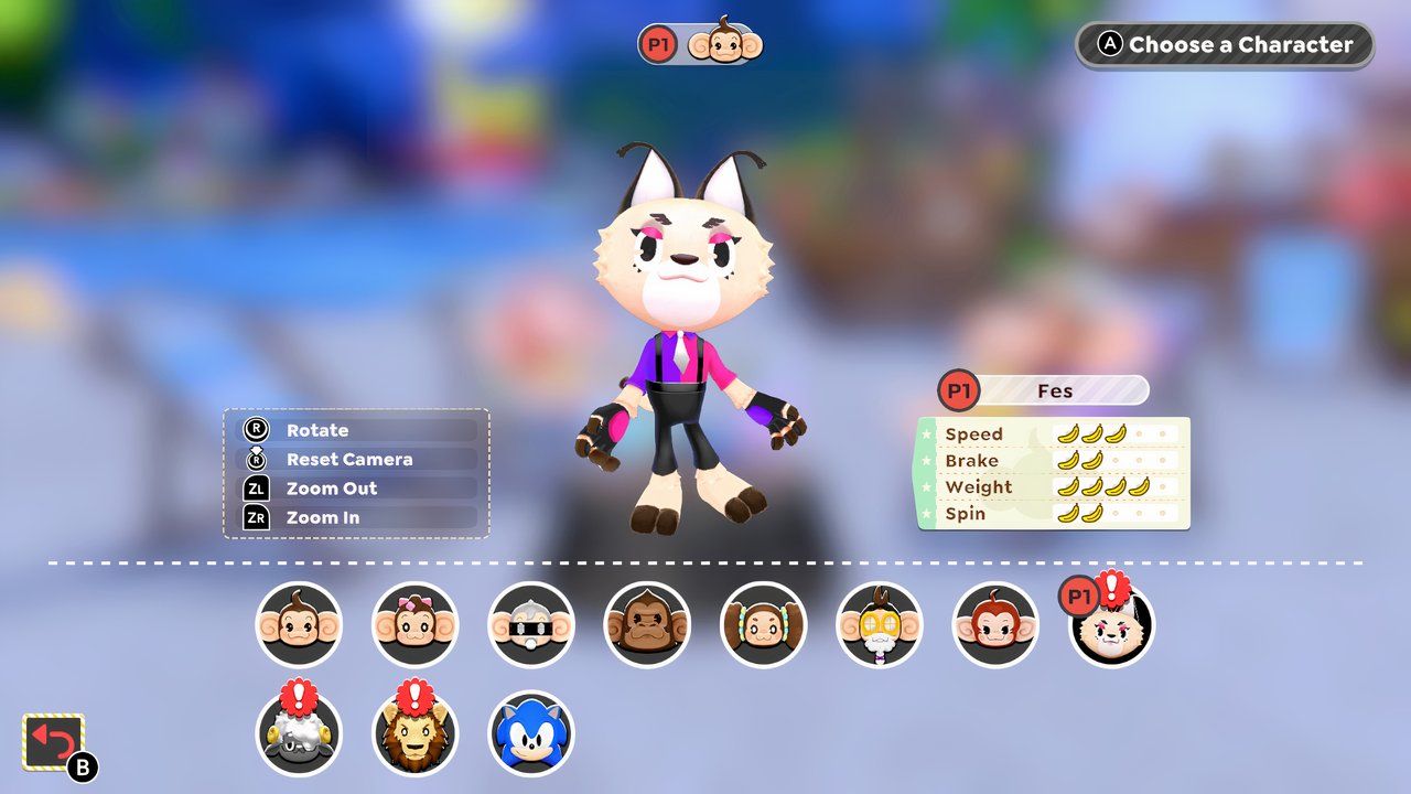All Super Monkey Ball Banana Rumble Character Stats