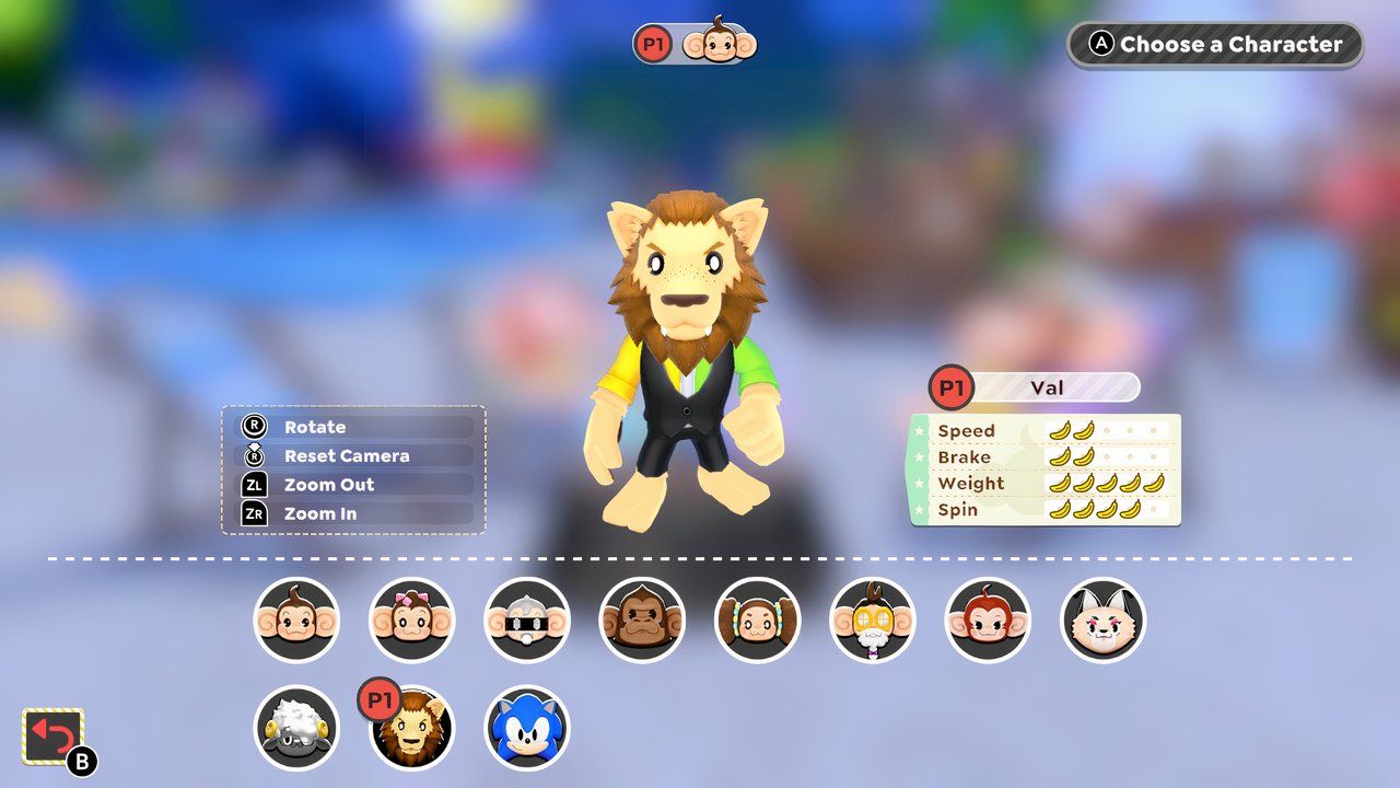 All Super Monkey Ball Banana Rumble Character Stats