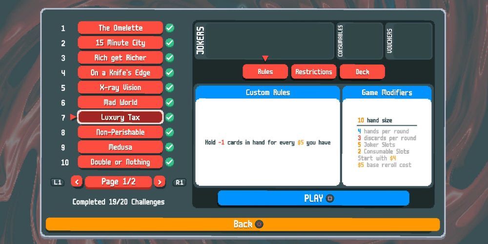 Balatro Challenge Mode Guide